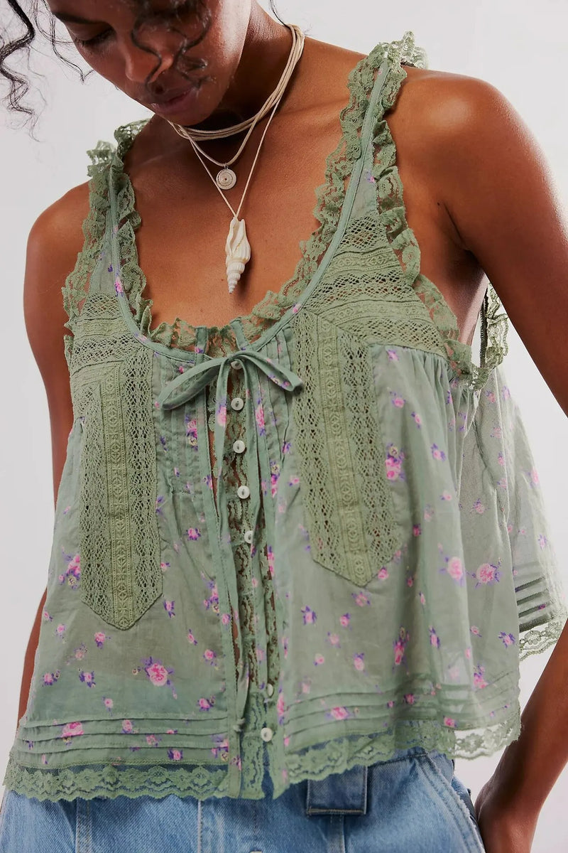 Sleeveless Boho Free Style Tank Tops